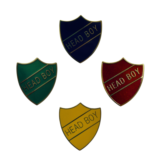 Head Boy Pins, Enamel Shield – Blades Trophies