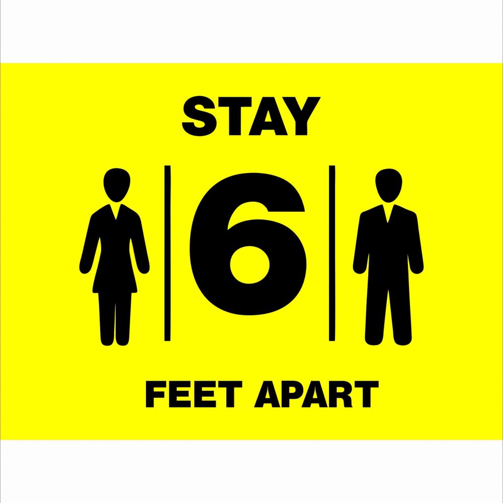 Covid-19 6 Feet Away – Blades Trophies